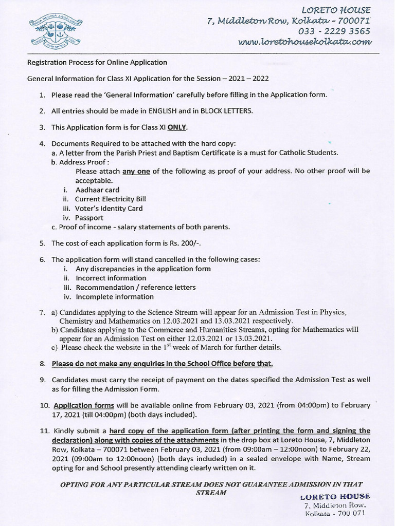 Guidelines For Application Forms - 2021 - 2022 | PDF