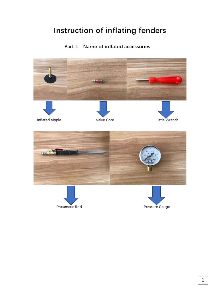Fender Inflation Guide and Accessories | PDF