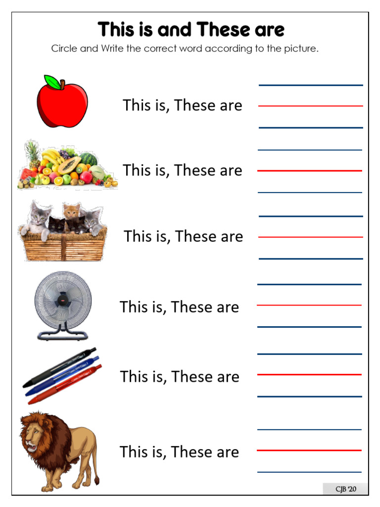 This Is and These Are | PDF