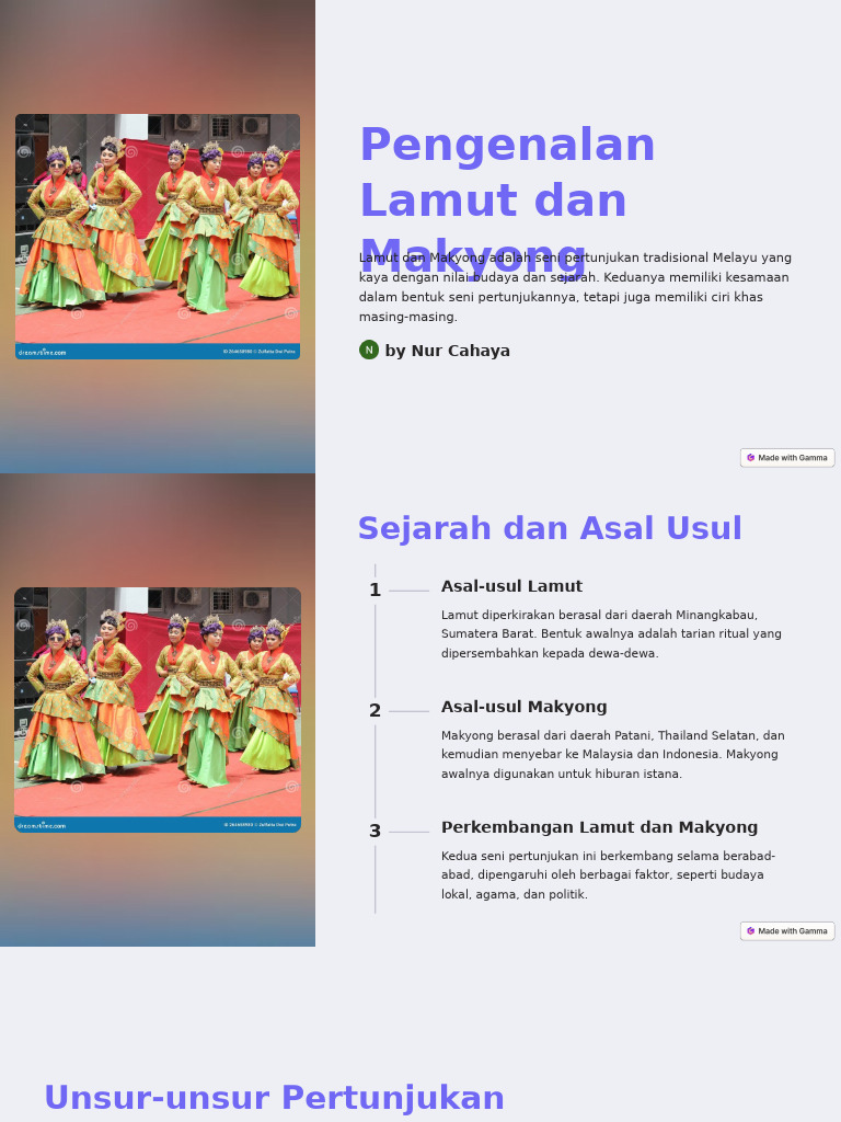 Pengenalan Lamut Dan Makyong | PDF