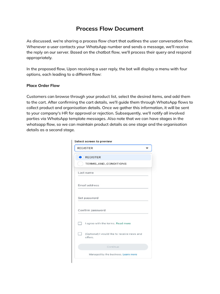 Process Flow Document | PDF