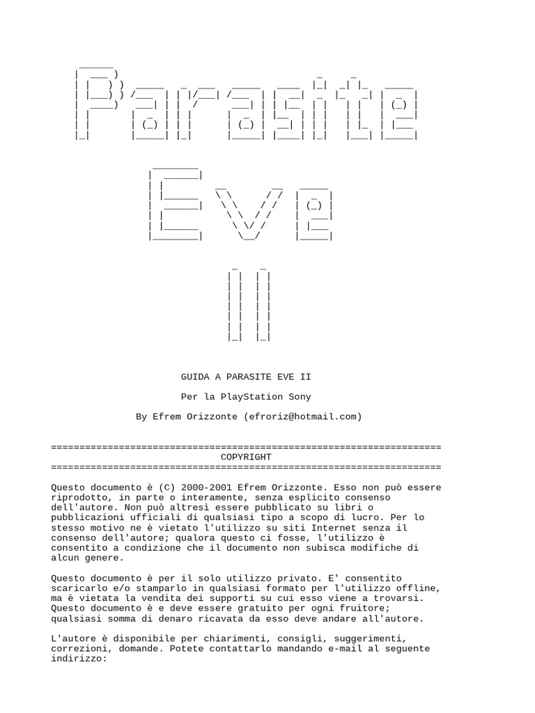 Parasite Eve 2 PS1 | PDF