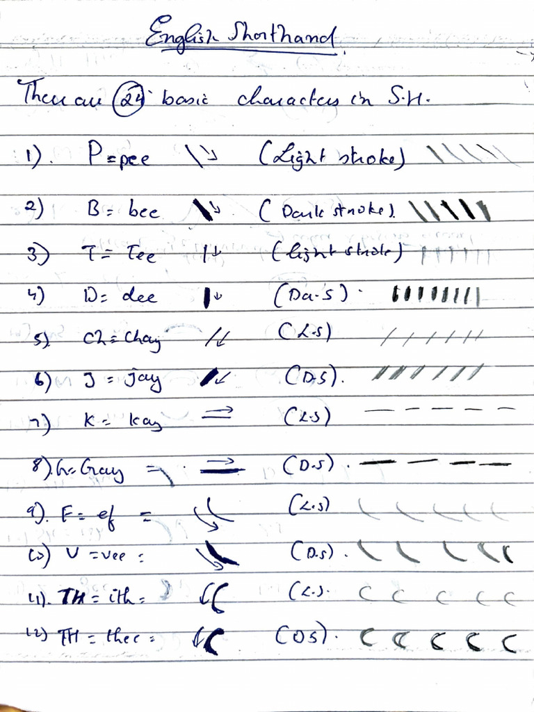 Basic Shorthand | PDF