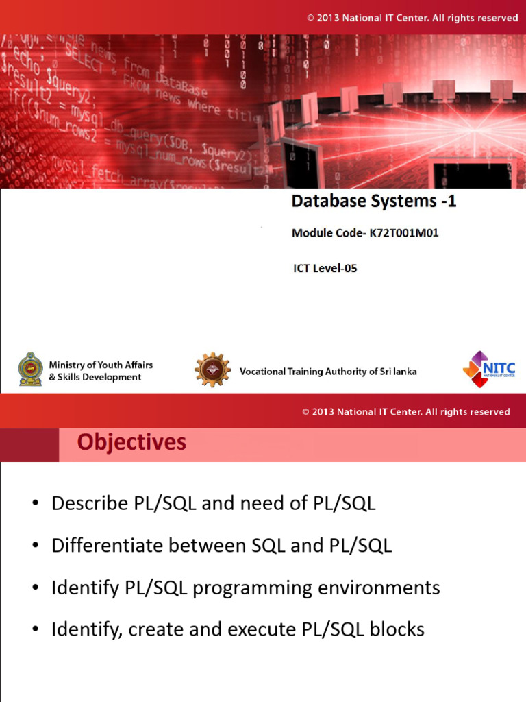 T3 1 Introduction PLSQL-Lectureslides 21 | PDF
