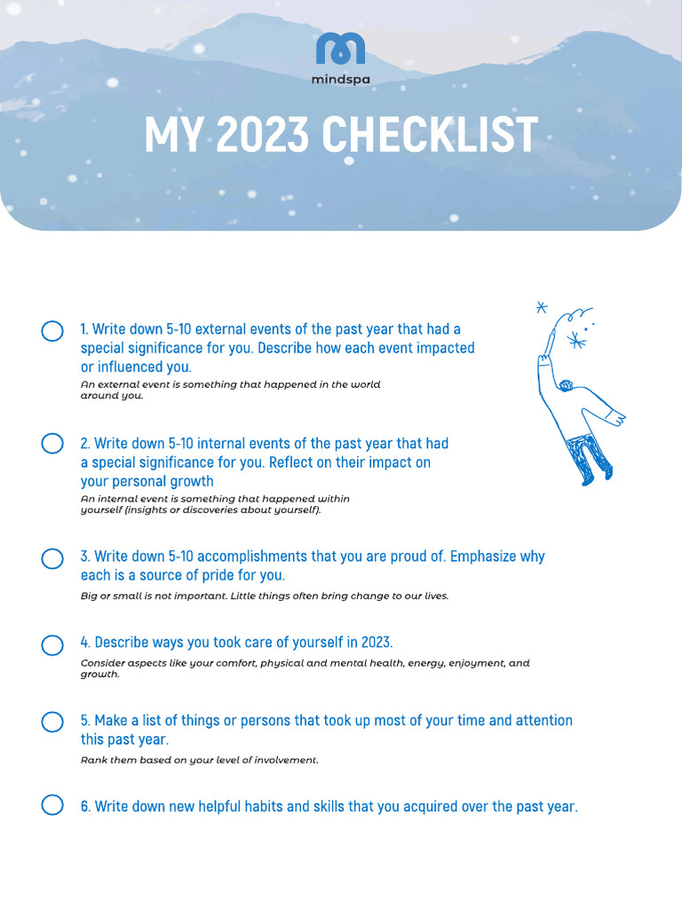 My Year-End Checklist | PDF