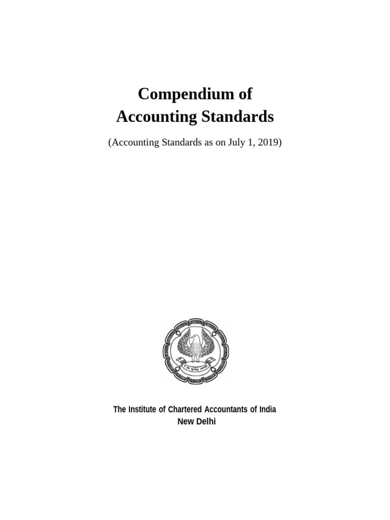 Compendium of Accounting Standards | PDF