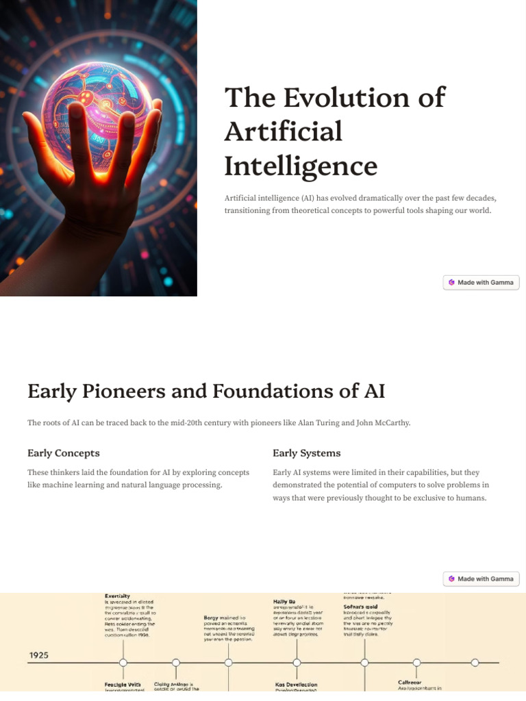 The Evolution of Artificial Intelligence | PDF