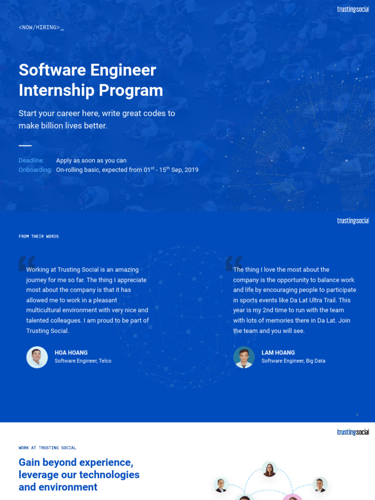 TS Internship Program 2019 | PDF