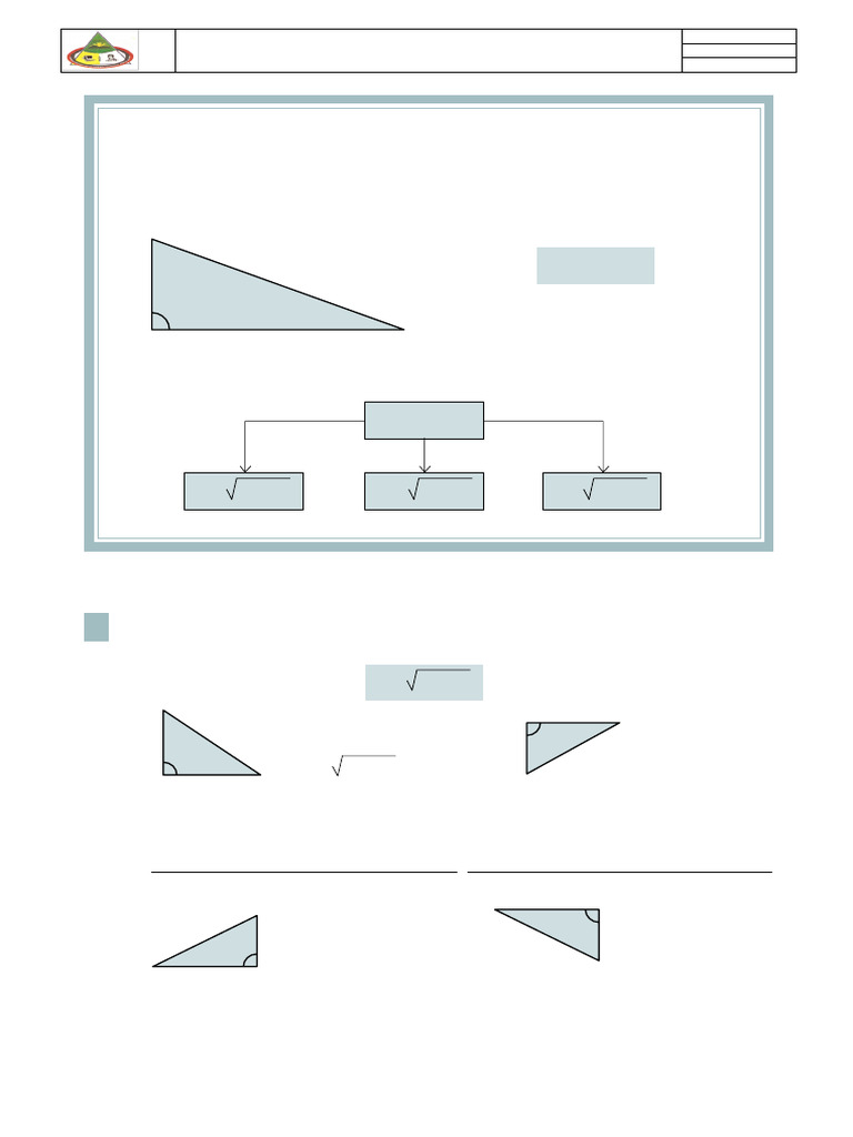 Teorema de Pitagoras - Practica | PDF
