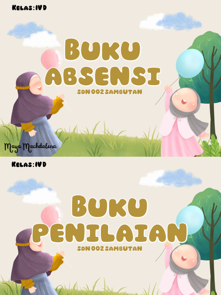 Cover Buku Absen Dan Penilaian | PDF