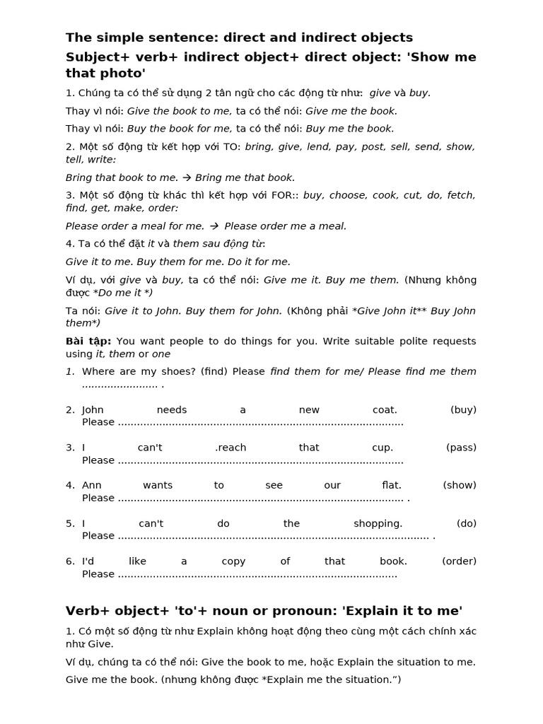 The Simple Sentence-Note | PDF
