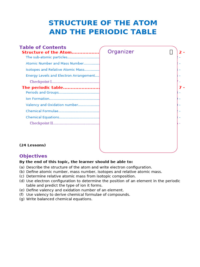 2.1 Structure of The Atom-1 | PDF