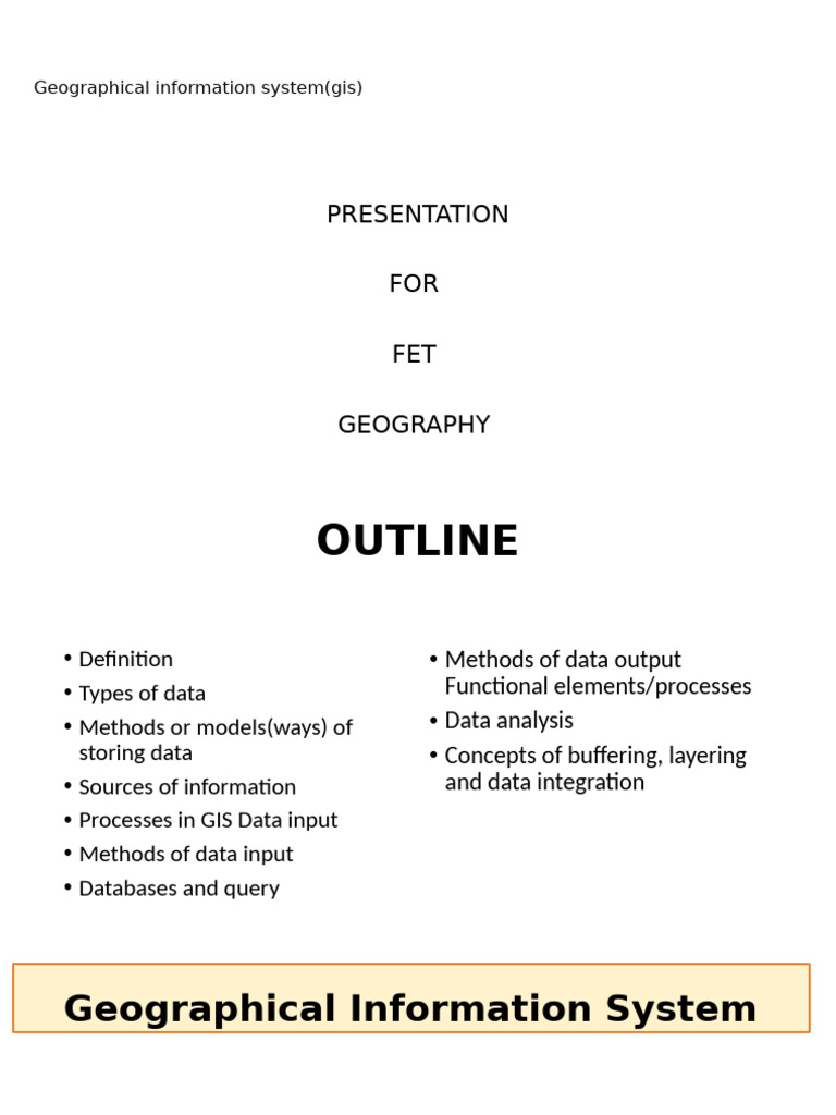 Gis Presentation 1 | PDF