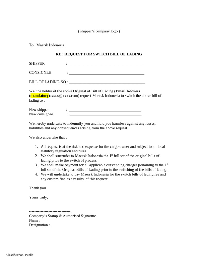 switch-bl-request-letter-new | PDF