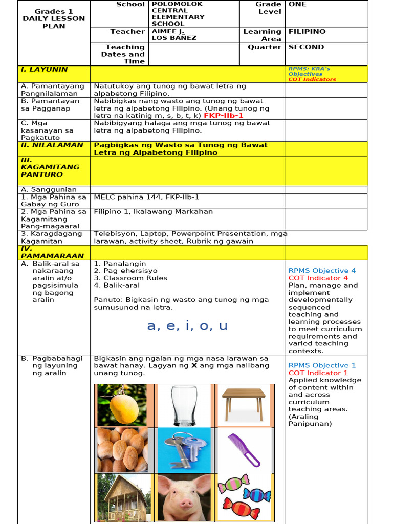 Arpan Aralin 1 | PDF