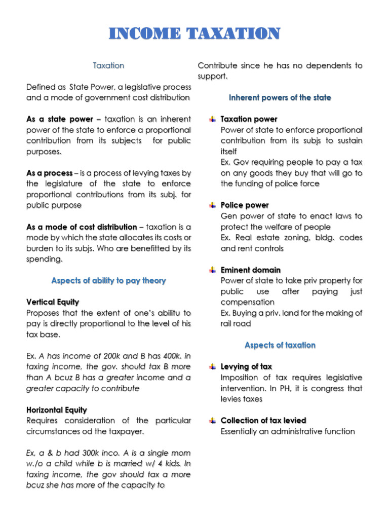 Inc Tax Intro | PDF | Taxes | Taxpayer