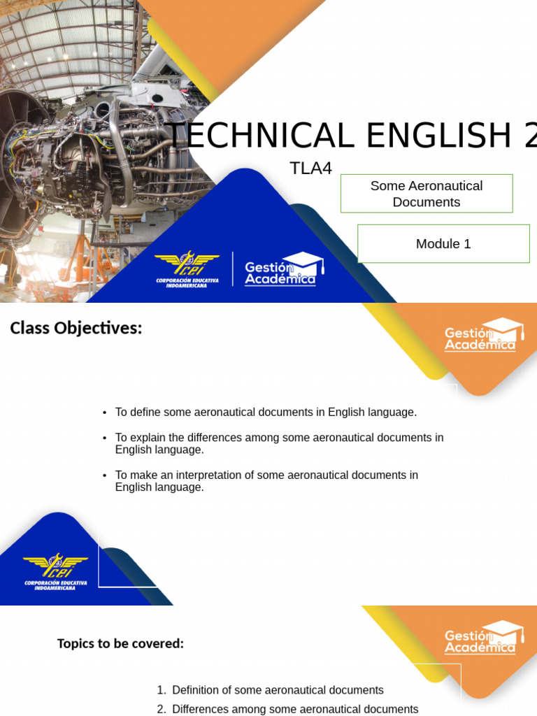 Inglés Técnico 2 TLA4 Class 1 | PDF
