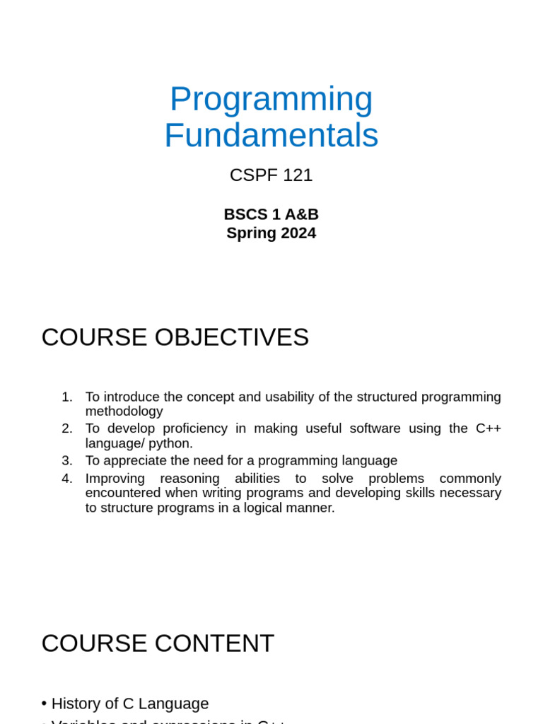 Lecture 1 Introduction | PDF
