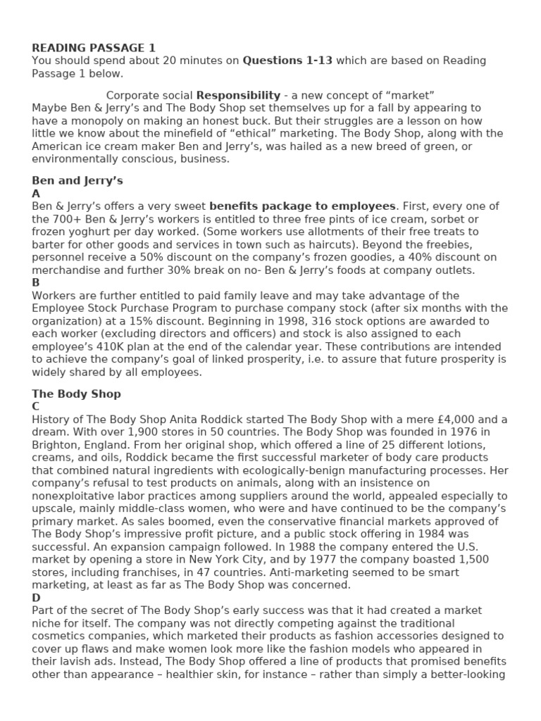 Reading Passage 1 | PDF