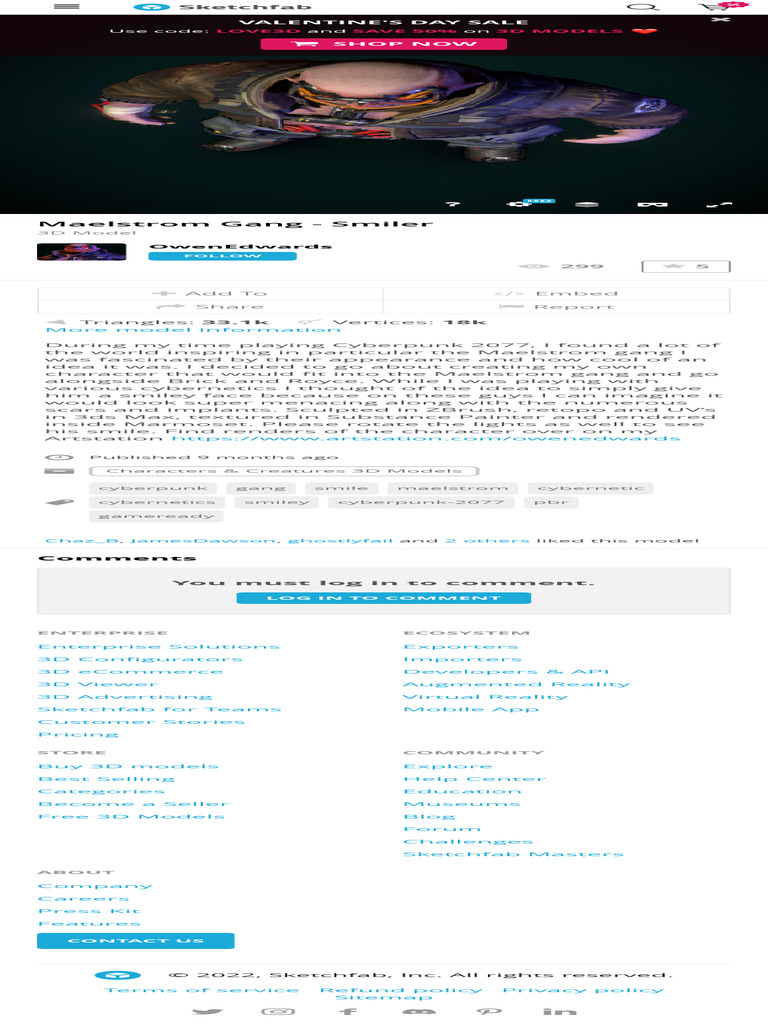 Maelstrom Gang - Smiler - 3D Model by OwenEdwards (@noonesaidwords ...