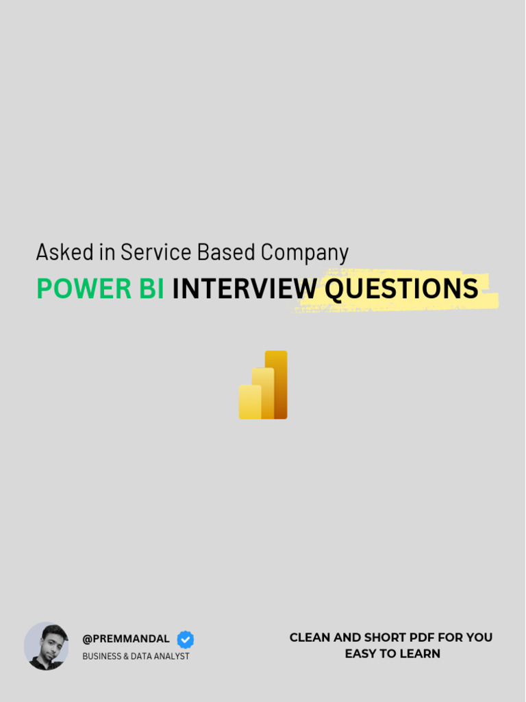 Power BI Interview Questions | PDF