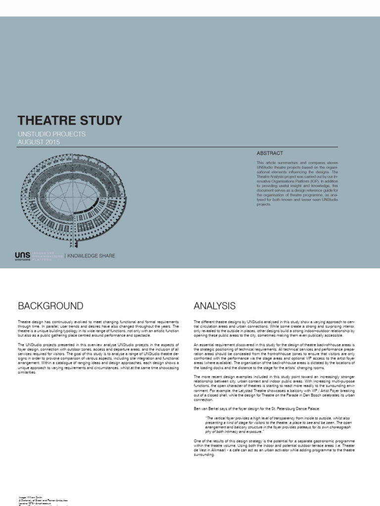 Unstudio Iop Theatre Analysis | PDF