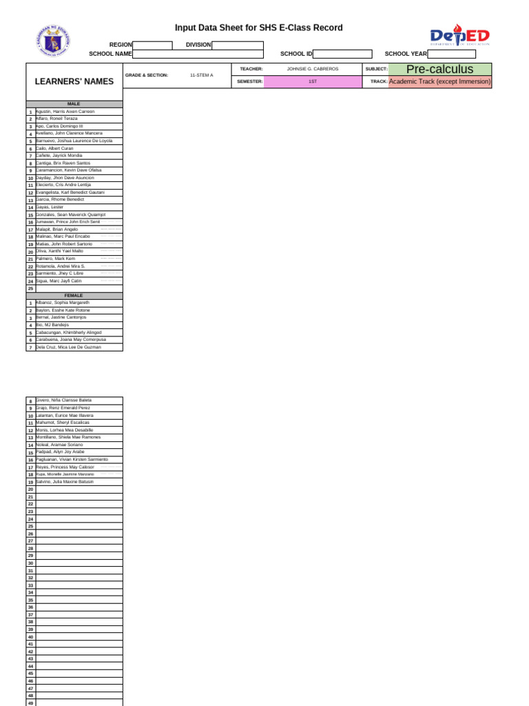 11-STEM A (Pre-Cal) | PDF
