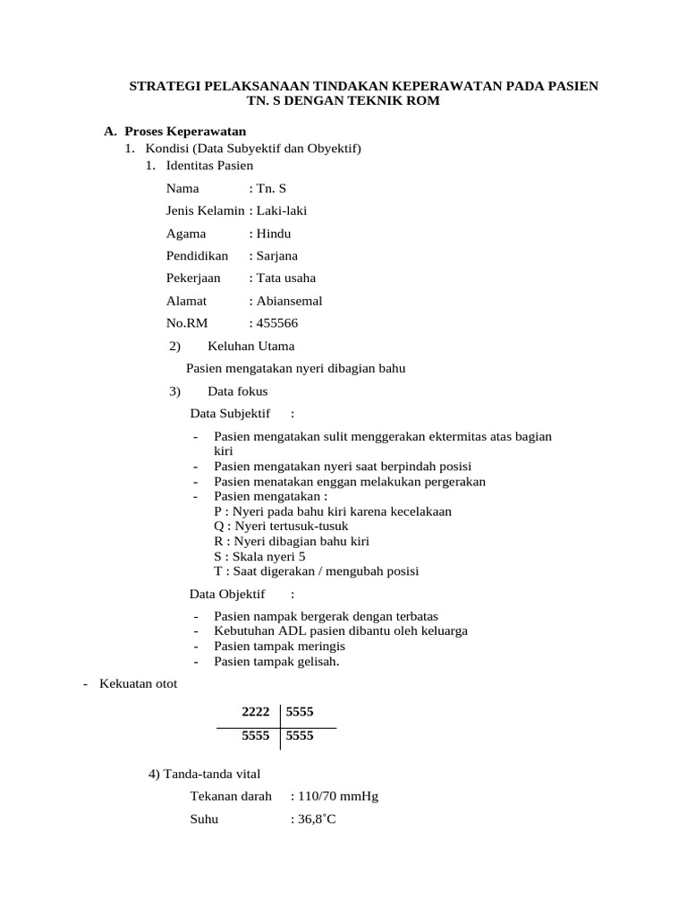 Spsk And Ceklist Mobilitas Fisik Rom Pdf