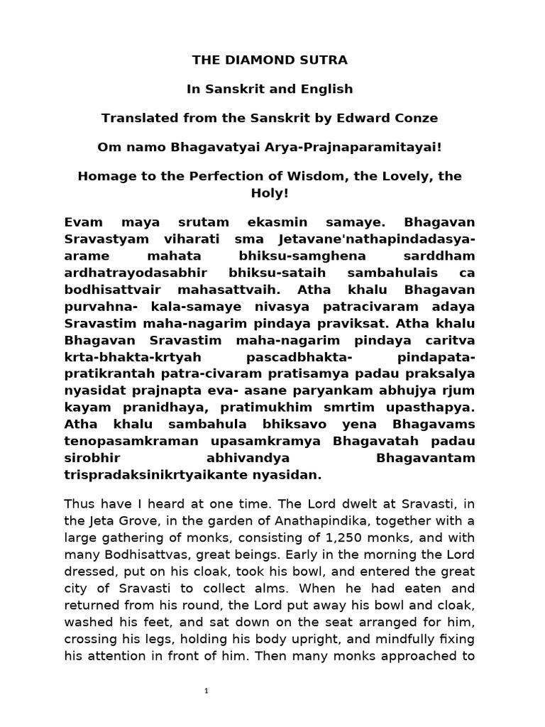 The Diamond Sutra | PDF