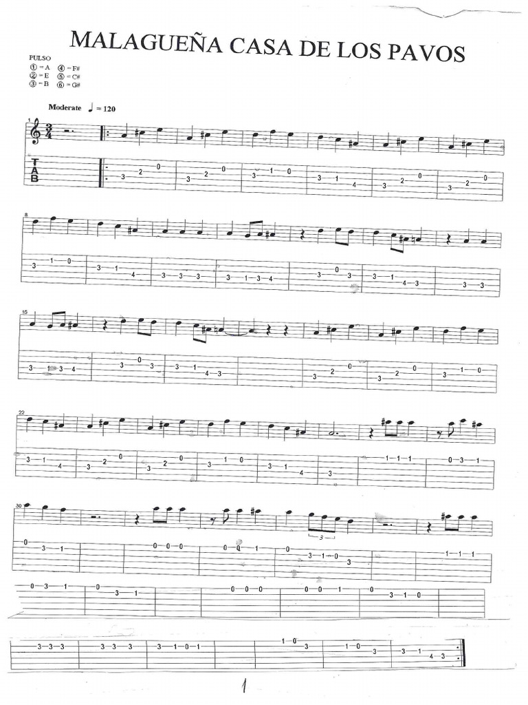 Malagueña Casa de Los Pavos | PDF