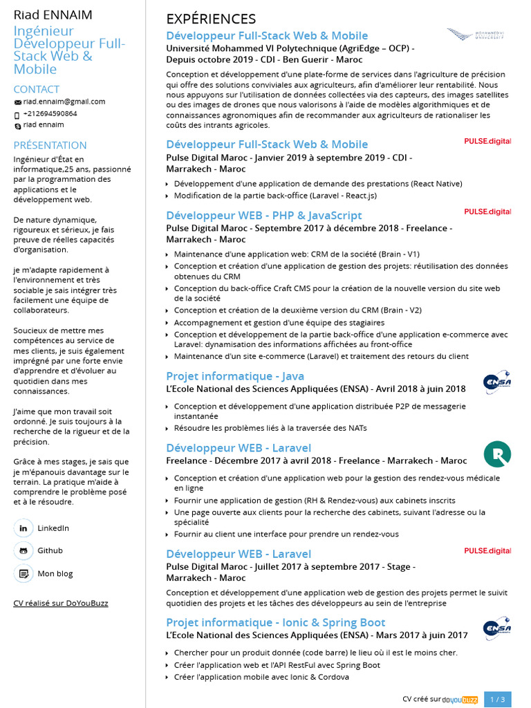 39-CV-riad ennaim | PDF