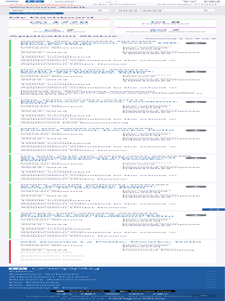 Dashboard UniApply | PDF