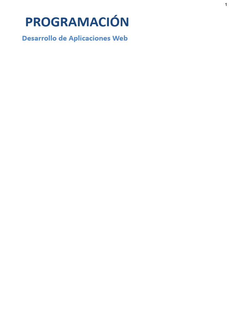 Teoría Del Tema1 De Programación Pdf