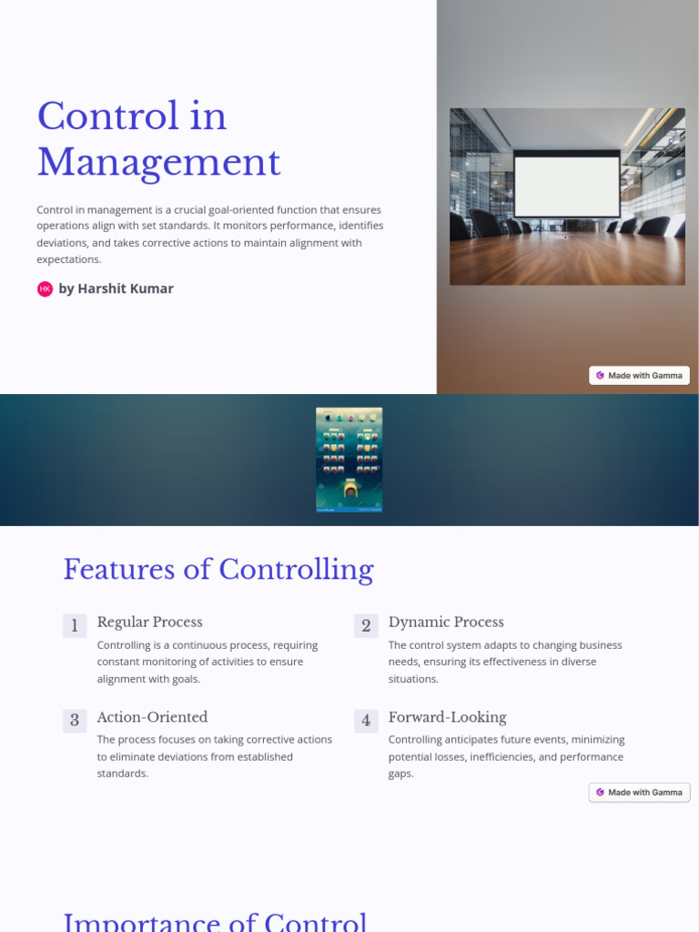 Control in Management | PDF