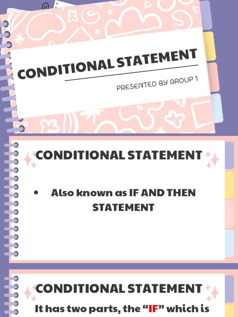 conditional statement | PDF