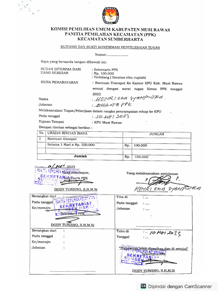 Penyampaian Rekap Ke KPU | PDF