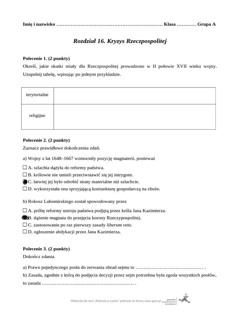 Hanna Cęncyk - Cwiczenia-Powtorzeniowe kl.6 | PDF