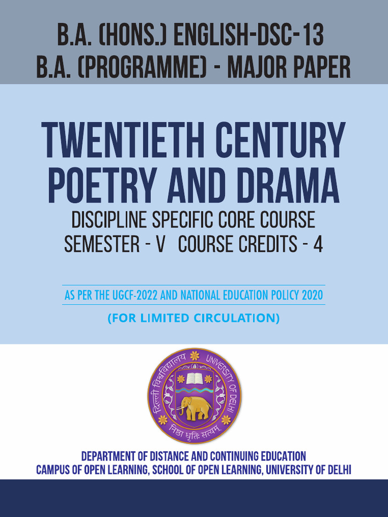 Unit 1-3 | PDF | T. S. Eliot