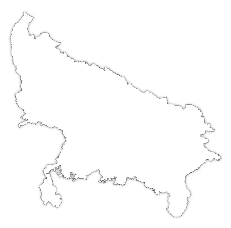 Uttar Pradesh Map For UPPSC | PDF