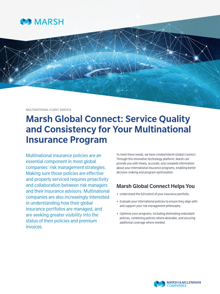 marsh-global-connect-brochure | PDF