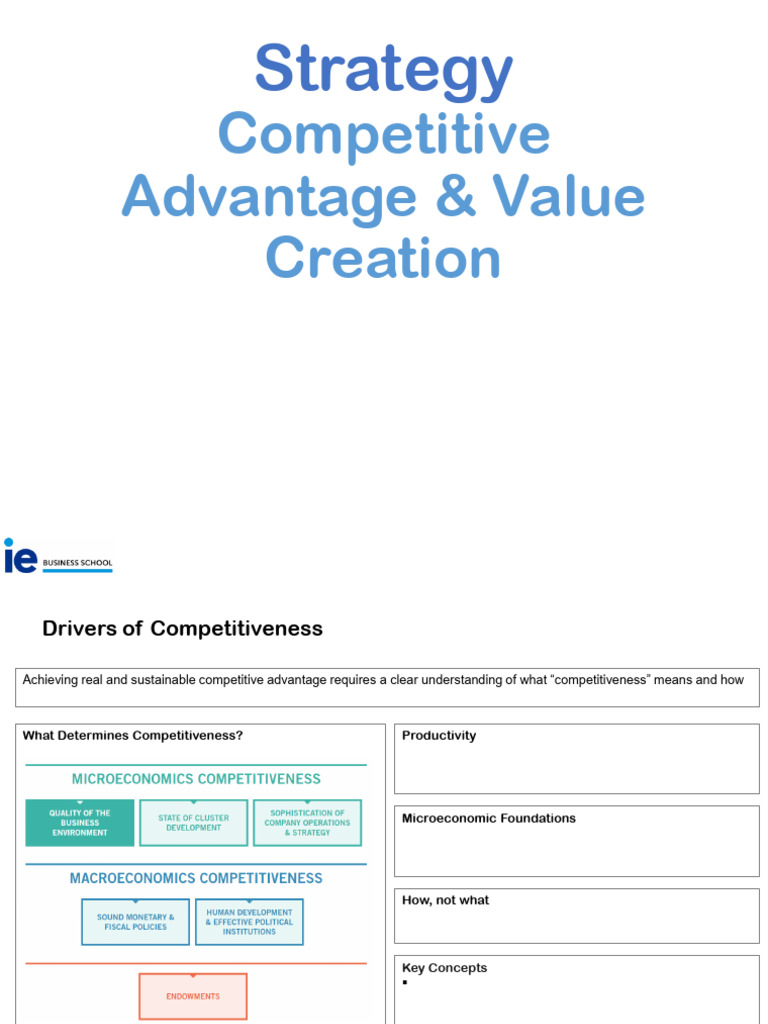 C. Competitive Advantage & Value Creation | PDF