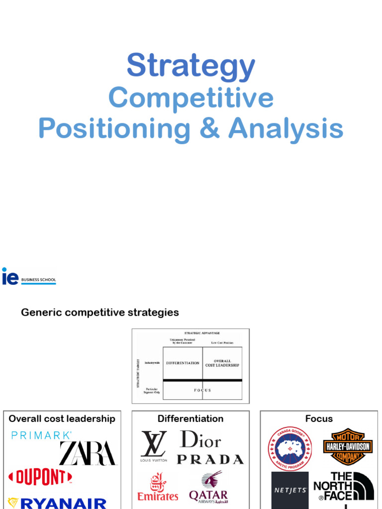 B. Competitive Positioning & Analysis | PDF