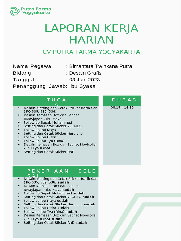 Format LKH Draf | PDF