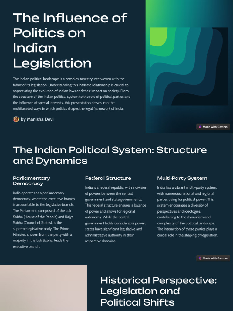 Political Parties' Role in Indian Legislation | PDF | Political Parties ...