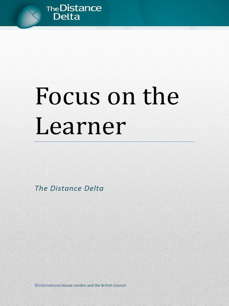 M3 Part 2 Focus On The Learner | PDF