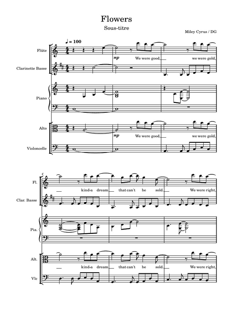 Flowers Version Audio | PDF