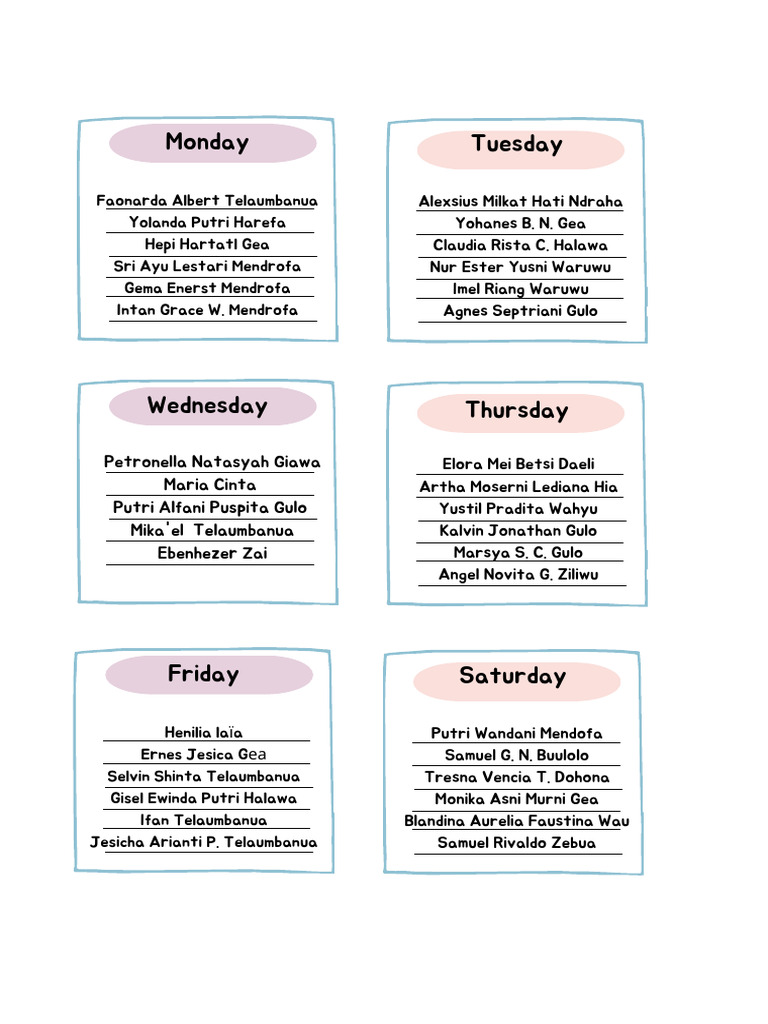 Pastel News Classroom Roster Poster | PDF