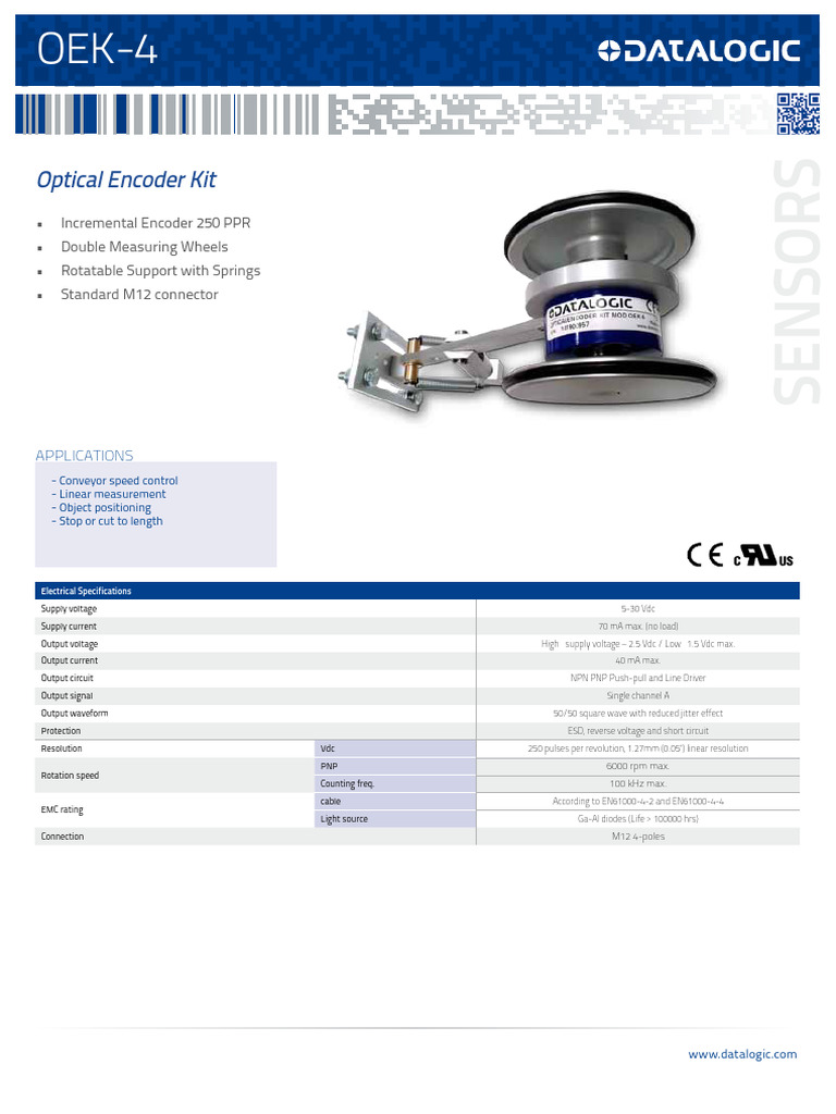 OEK-4 Incremental Encoder Kit For Conveyors | PDF