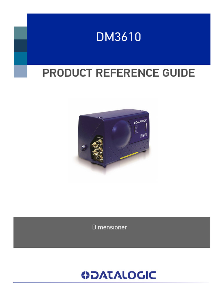 DM3610 Dimensioner Product Reference Guide (English) | PDF