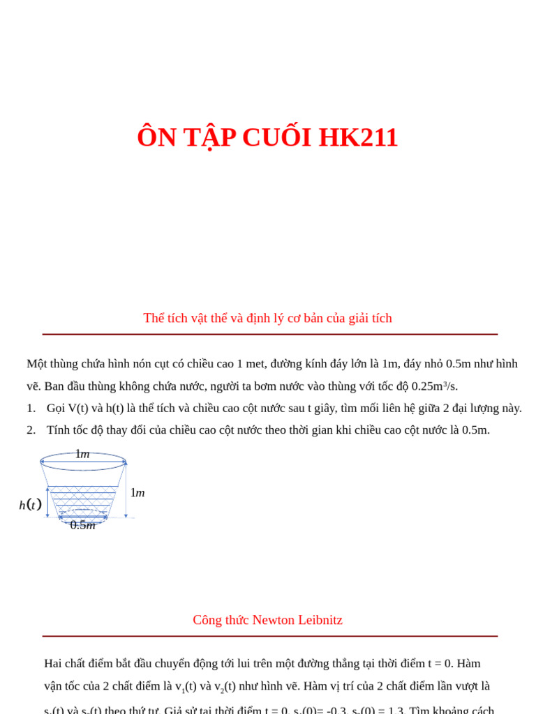 ÔN TẬP CUỐI HK211 | PDF